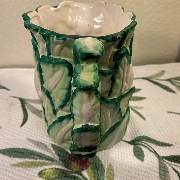 Wcl | Accents | Vintage Wcl Pottery Bunny Cabbage Pitcher | Poshmark